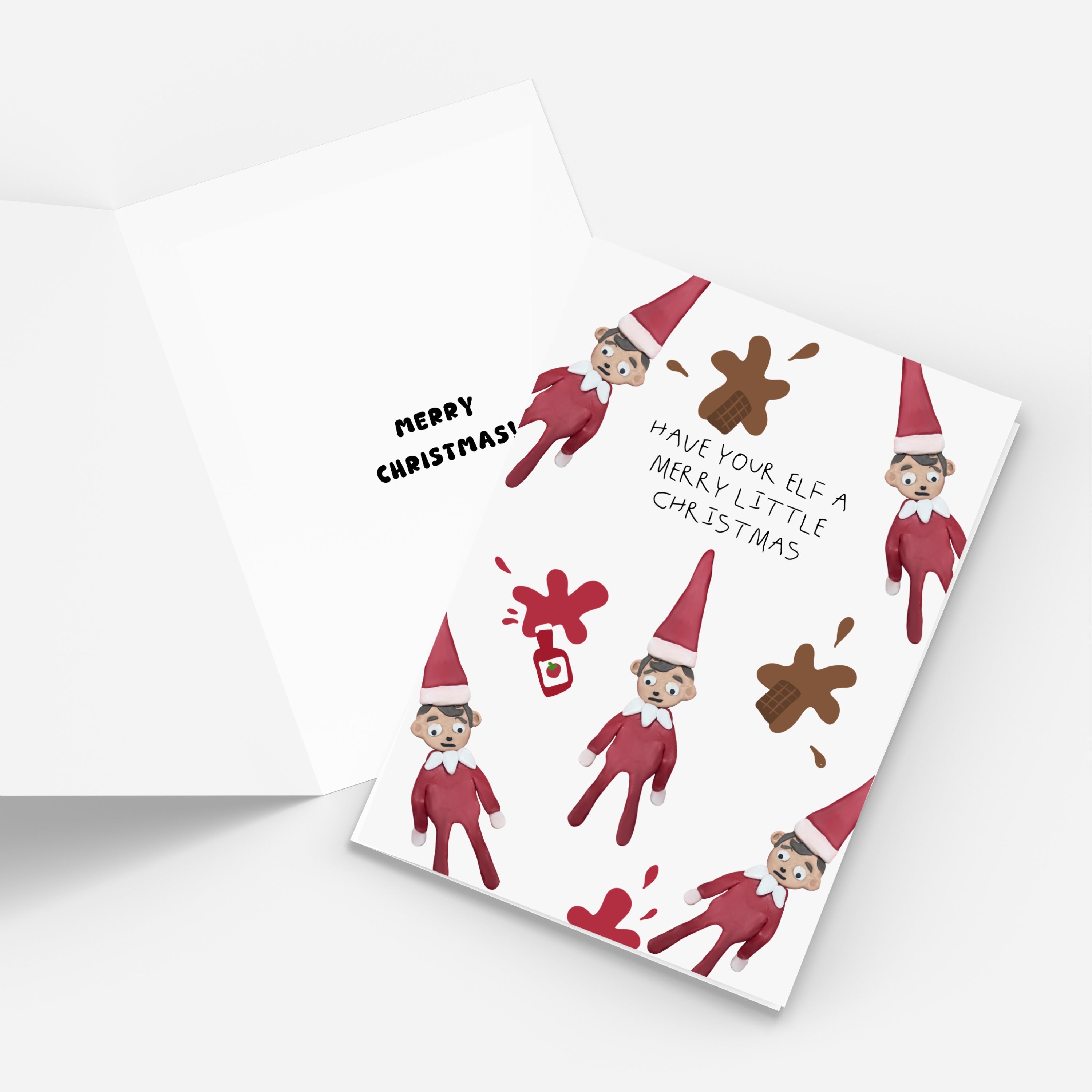 CHRISTMAS ELF SPLAT – Clay Your Cards Right